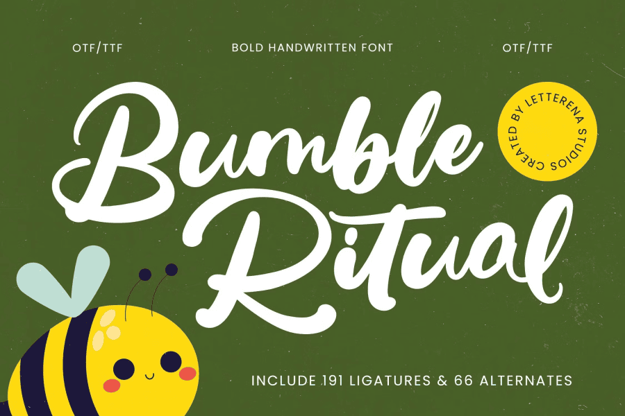 Bumble Ritual DEMO VERSION Font · 1001 Fonts