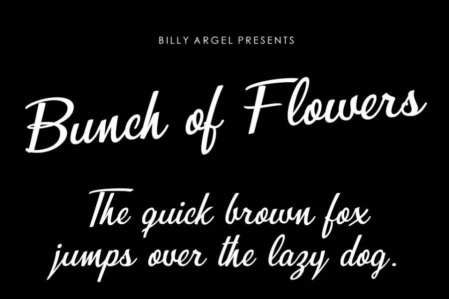 Bunch of Flowers Personal Use Font · 1001 Fonts