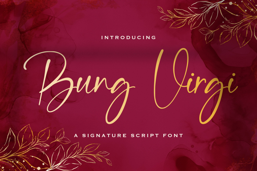 Bung Virgi Font · 1001 Fonts