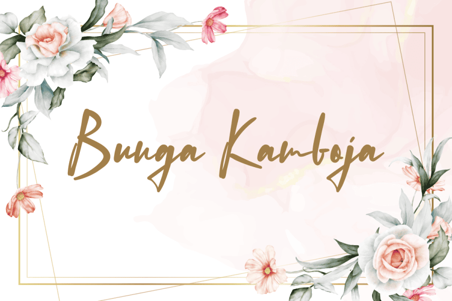 Bunga Kamboja Demo Font · 1001 Fonts