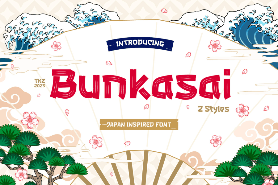 2 Free Japanese, Merchandise, Nippon Fonts · 1001 Fonts