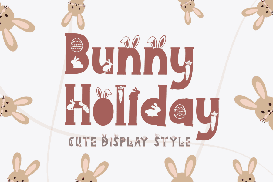 Bunny Holiday Font · 1001 Fonts