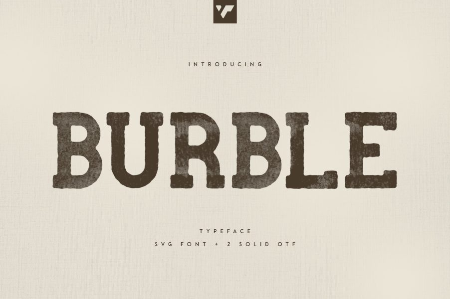 Burble VP Font Family · 1001 Fonts
