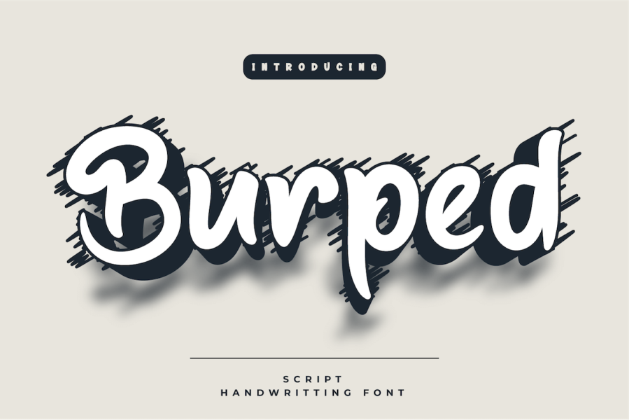 Burped Font · 1001 Fonts