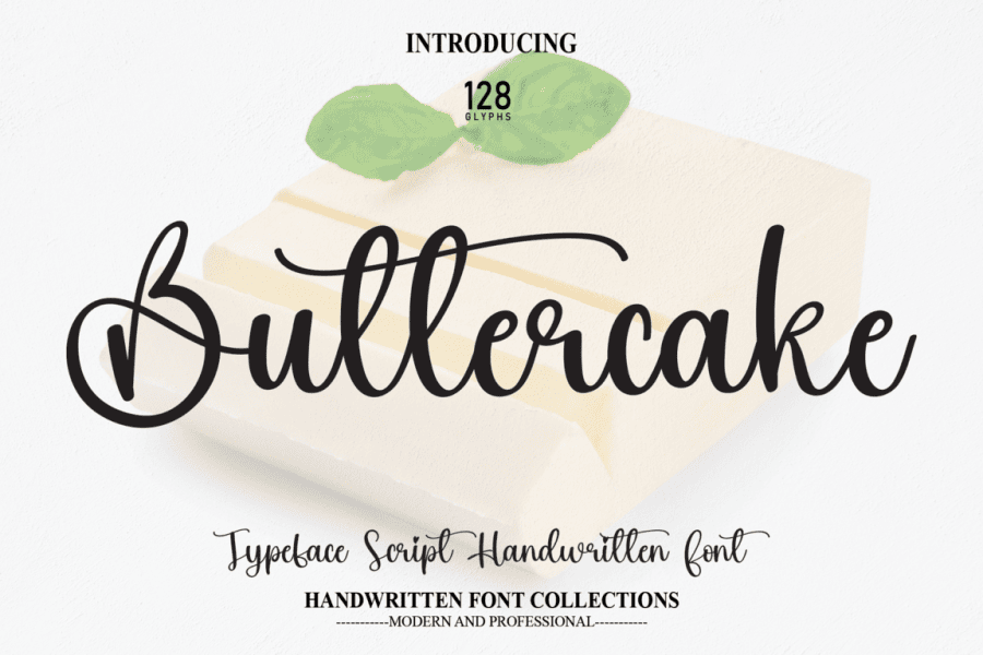 Buttercake Font · 1001 Fonts