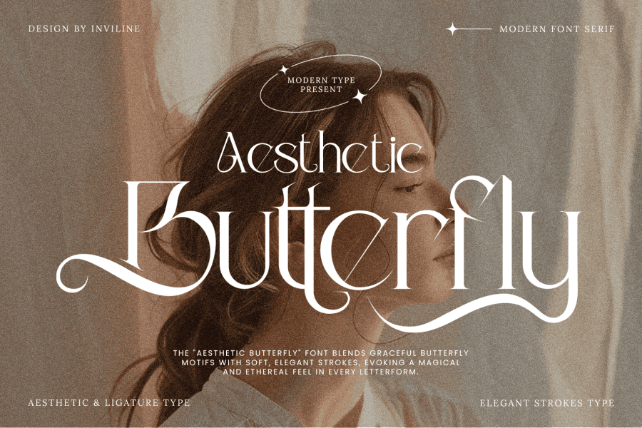 Butterfly Font Font · 1001 Fonts