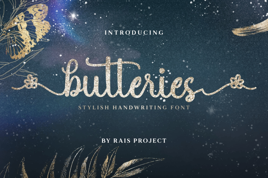 1 Free Butterfly, Glow, Perfume Font · 1001 Fonts