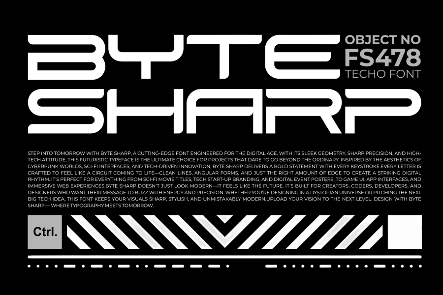 Byte Sharp Font · 1001 Fonts