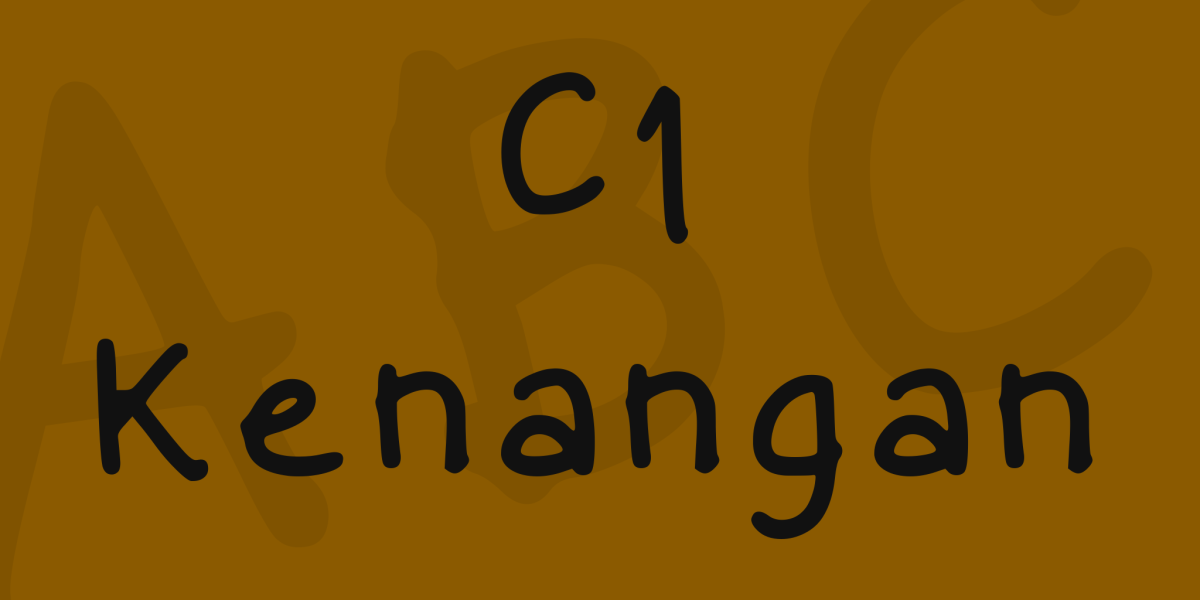 C1 Kenangan Font · 1001 Fonts