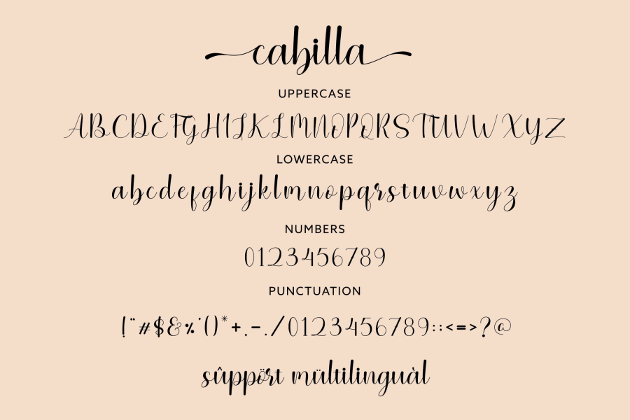 Cabilla Font · 1001 Fonts