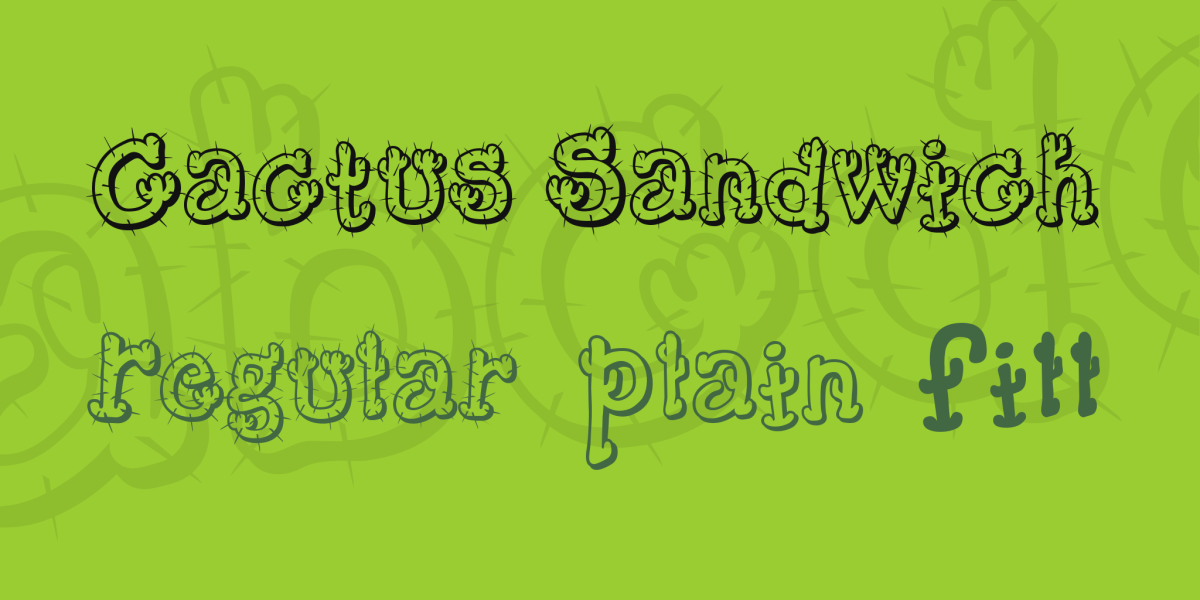 12 Free Cactus Fonts · 1001 Fonts