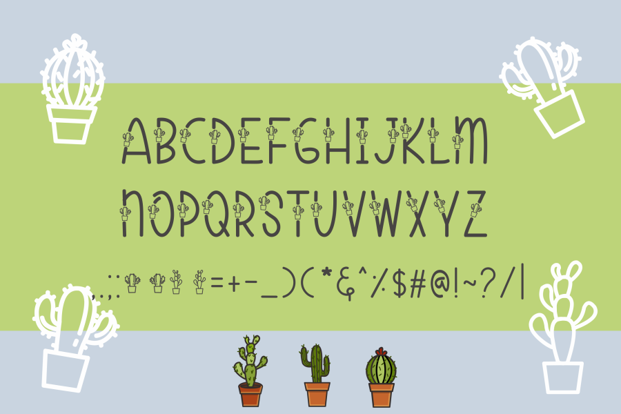 Cactuses Font · 1001 Fonts