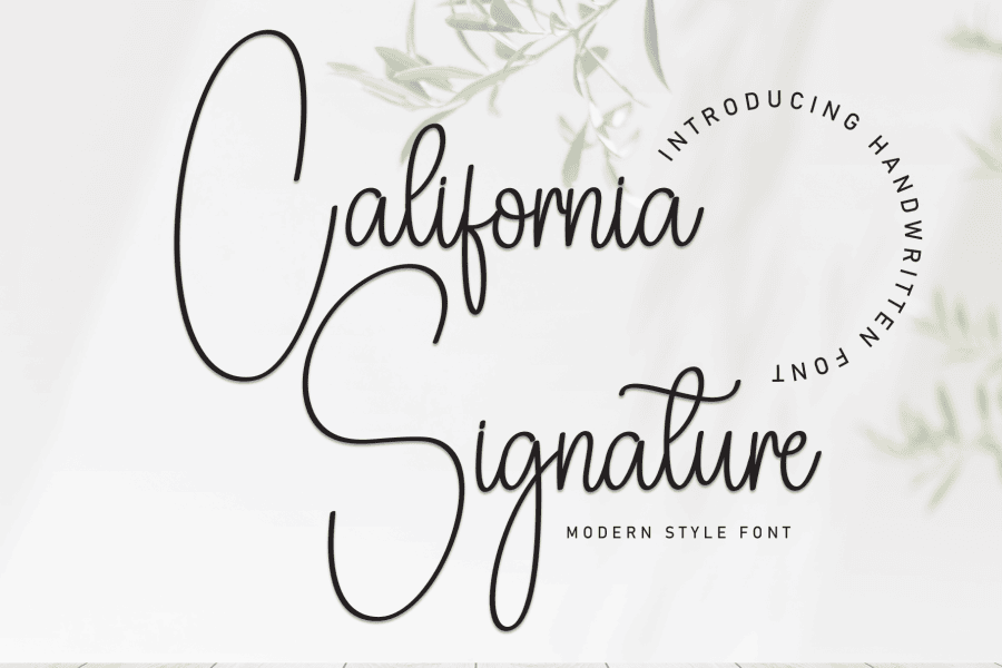 California Signature Font · 1001 Fonts