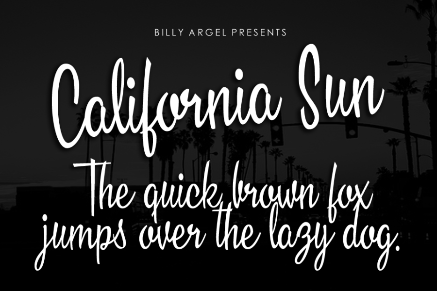 California Sun Personal Use Font · 1001 Fonts
