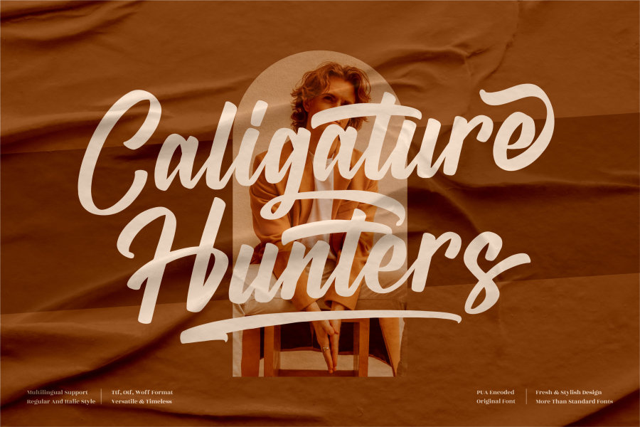 Caligature Hunters Font Family · 1001 Fonts