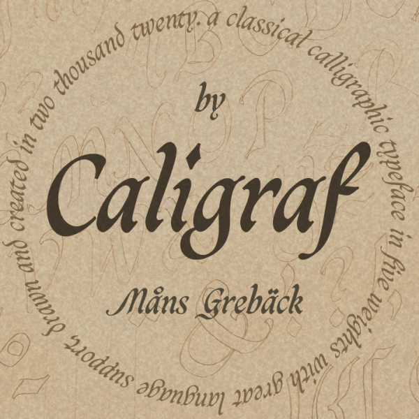 Caligraf PERSONAL USE Font Family · 1001 Fonts