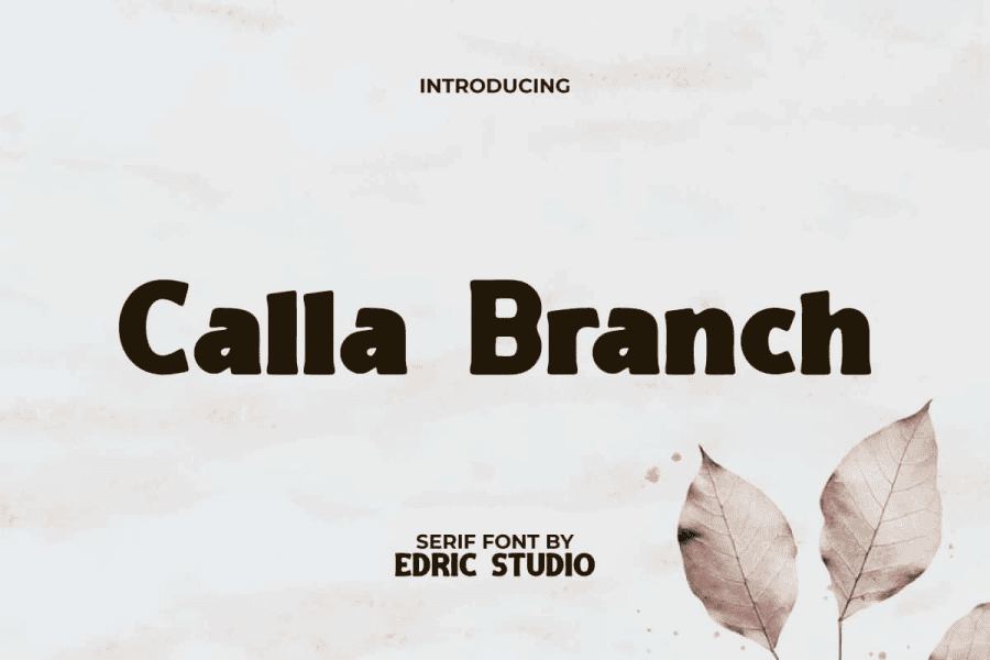 Calla Branch Demo Font · 1001 Fonts