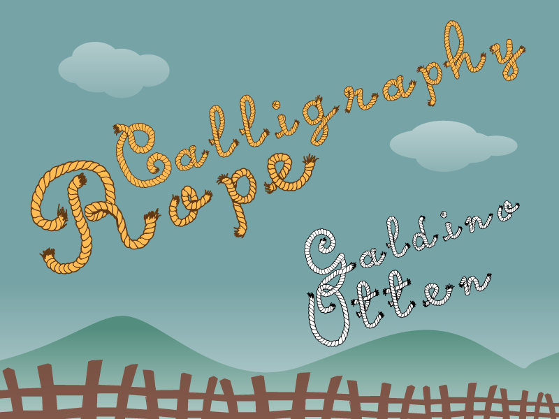 Calligraphy Rope Font · 1001 Fonts