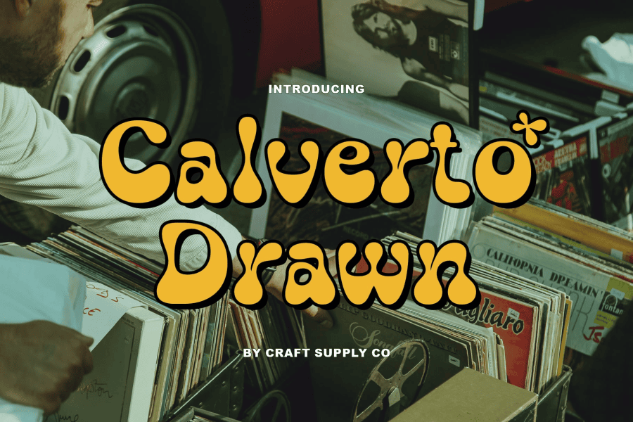 Calverto Drawn Demo Font · 1001 Fonts