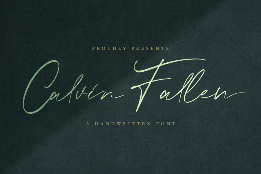 Calvin Fallen Font · 1001 Fonts