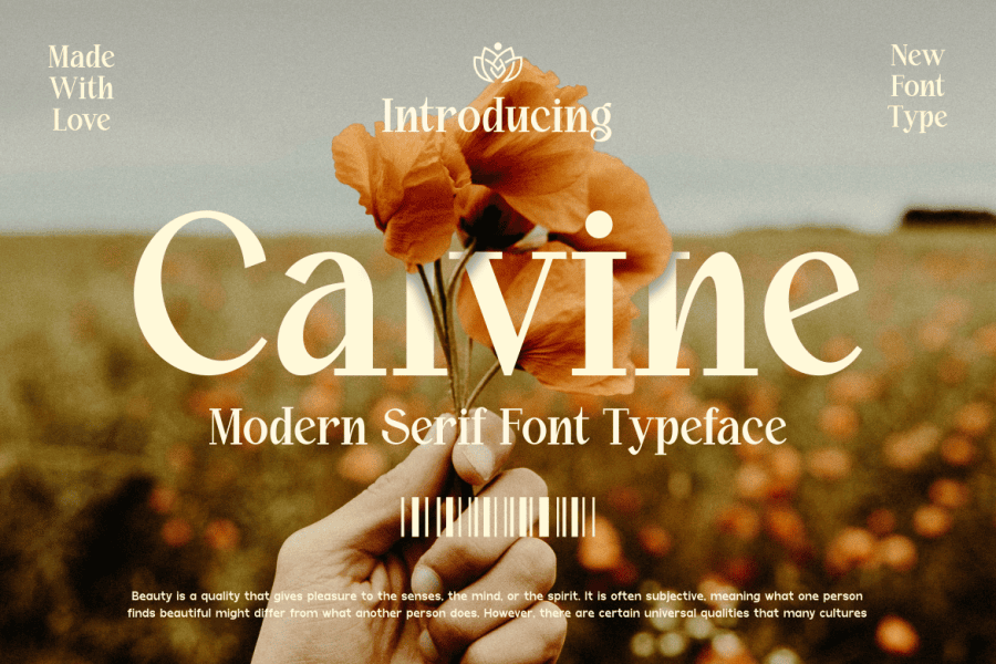 Calvine Font · 1001 Fonts