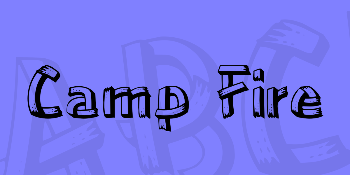 Camp Fire Font · 1001 Fonts