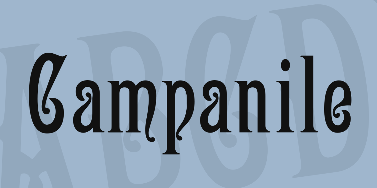 Campanile Font · 1001 Fonts