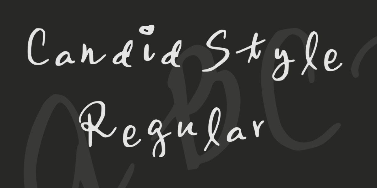 Candid Style Font · 1001 Fonts
