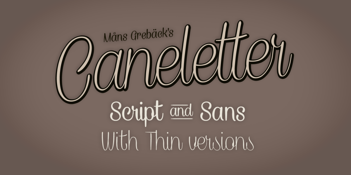Caneletter Sans Font Family · 1001 Fonts