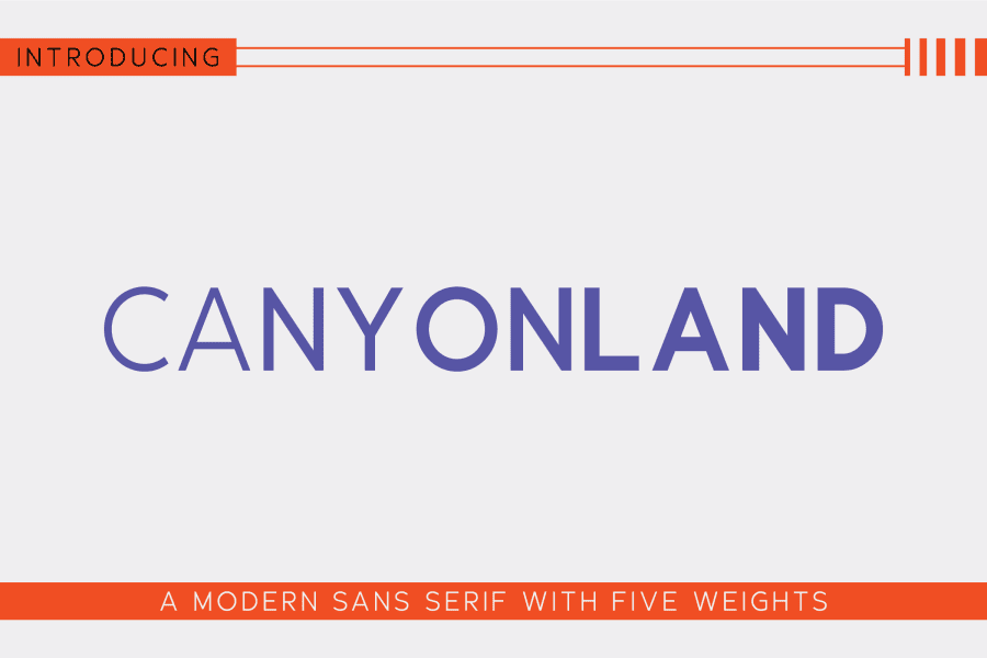 Canyonland Font Family · 1001 Fonts