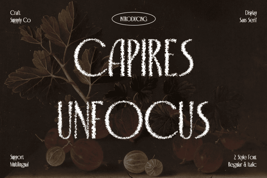 Capires Unfocus Demo Font · 1001 Fonts