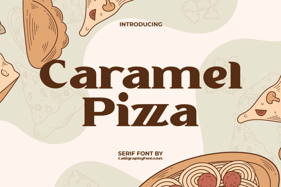 Caramel Pizza Demo Font · 1001 Fonts