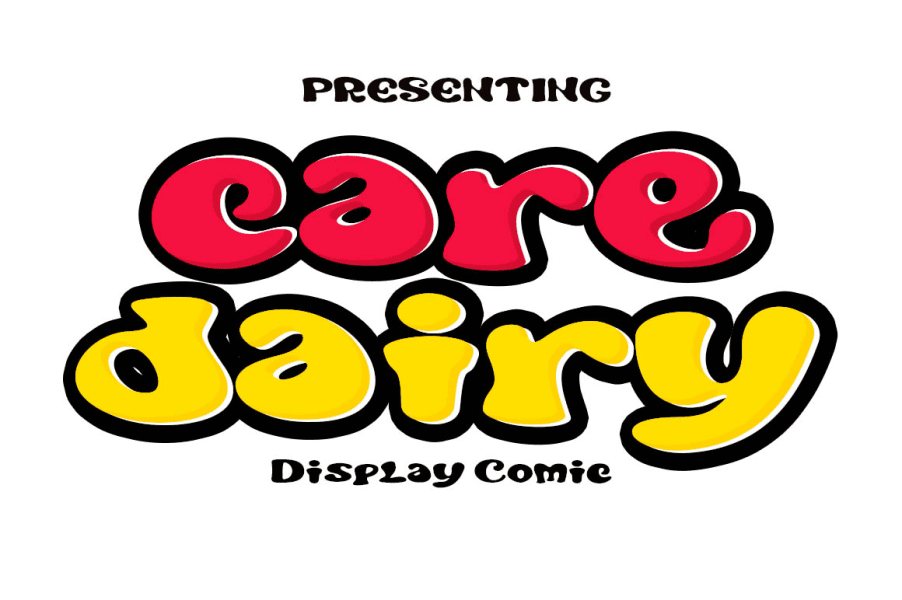 Care Dairy Font · 1001 Fonts