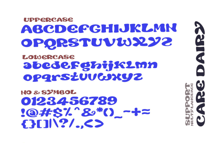Care Dairy Font · 1001 Fonts