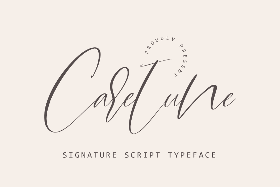 Caretune Font · 1001 Fonts