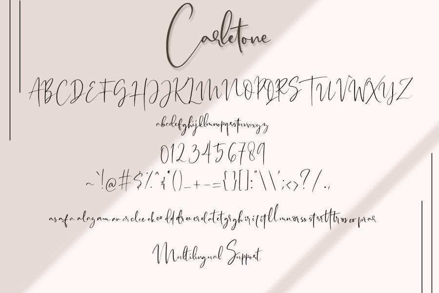 Carletone Font · 1001 Fonts