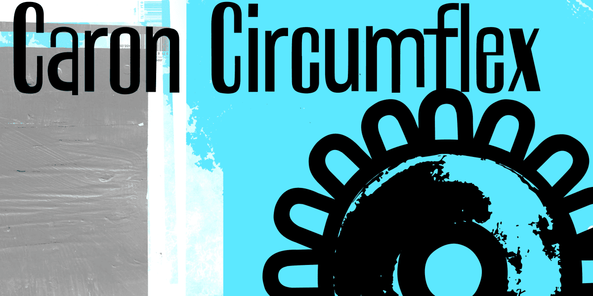 Caron Circumflex Font · 1001 Fonts