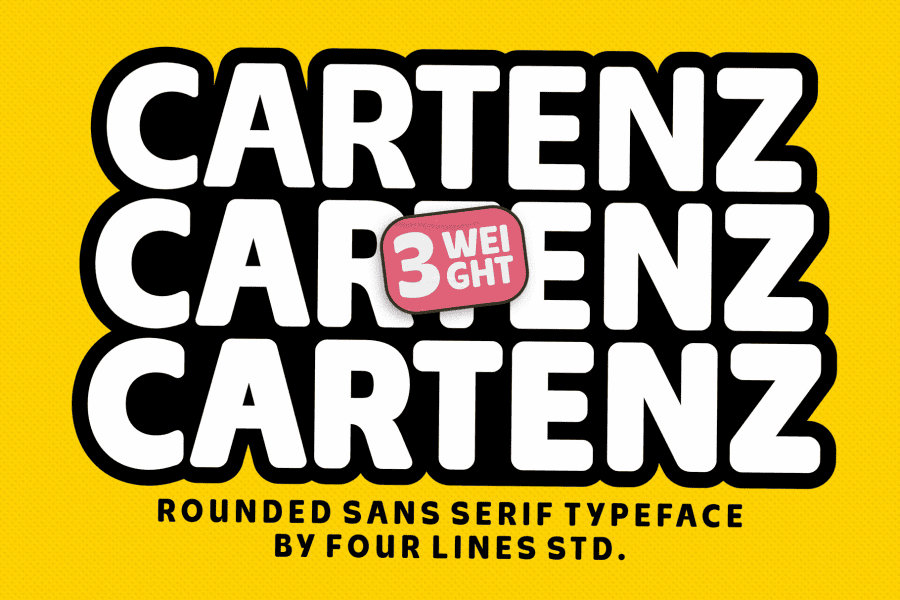 Cartenz Font Family · 1001 Fonts