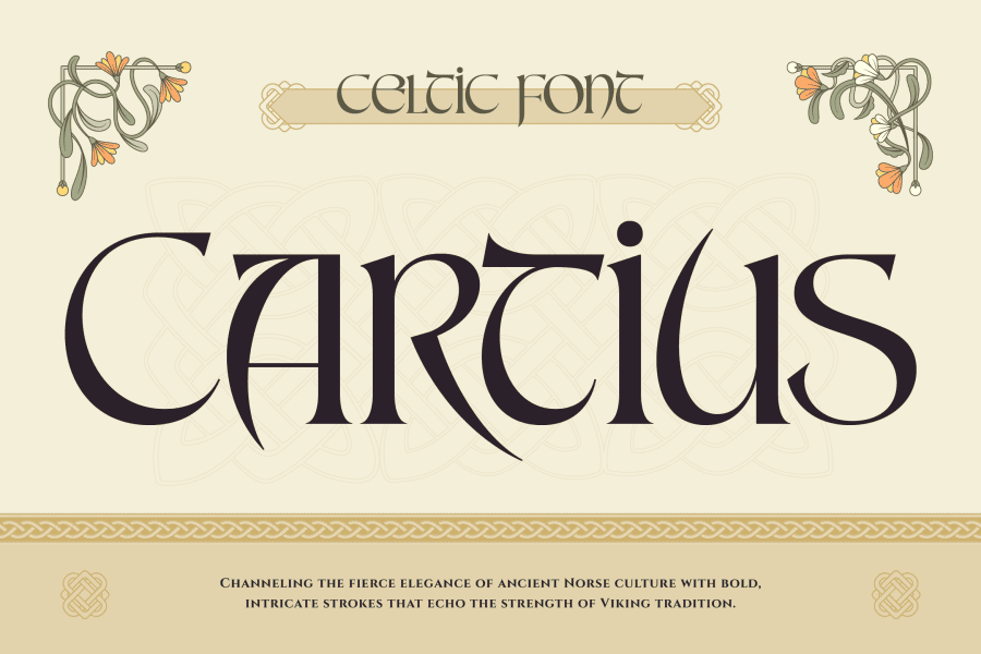 Free Celtic Fonts Celtic Fonts | GraphicRiver