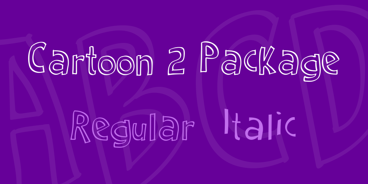 Cartoon 2 Package Font Family · 1001 Fonts
