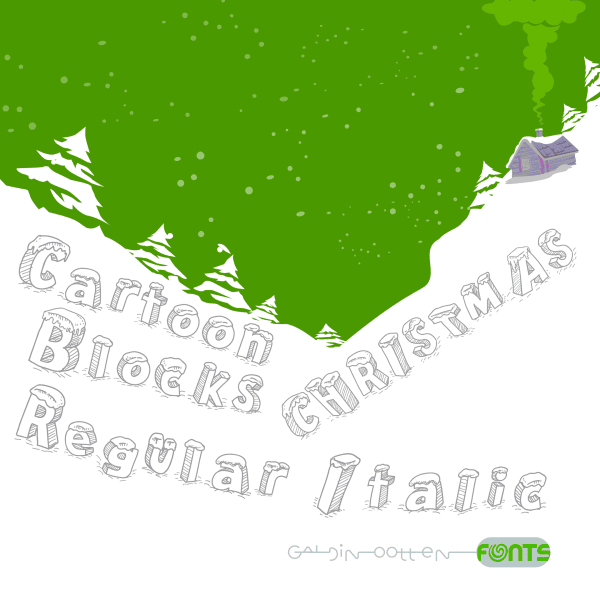 Cartoon Blocks Christmas Font Family · 1001 Fonts