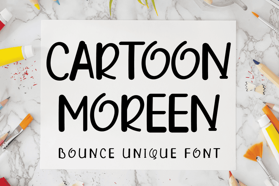 CARTOON MOREEN Font · 1001 Fonts