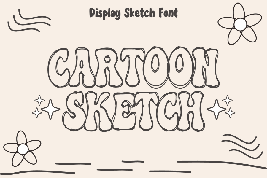 Cartoon Sketch Font · 1001 Fonts
