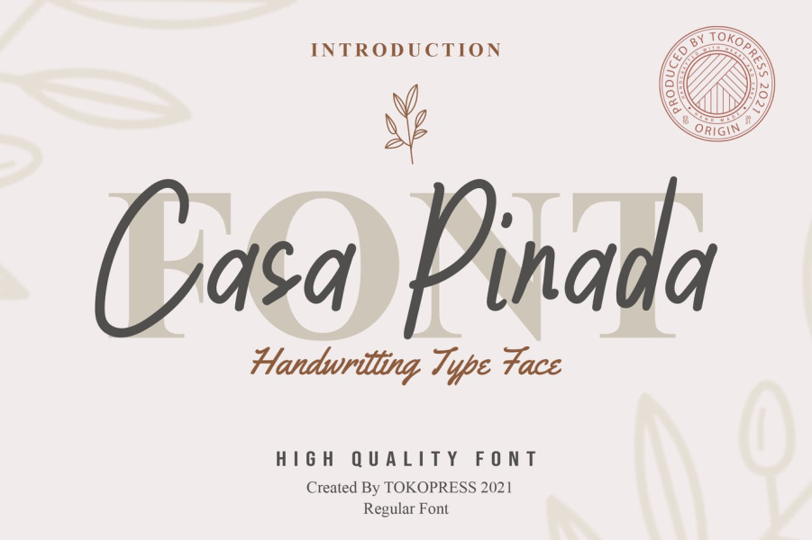 Casa Pinada Font · 1001 Fonts