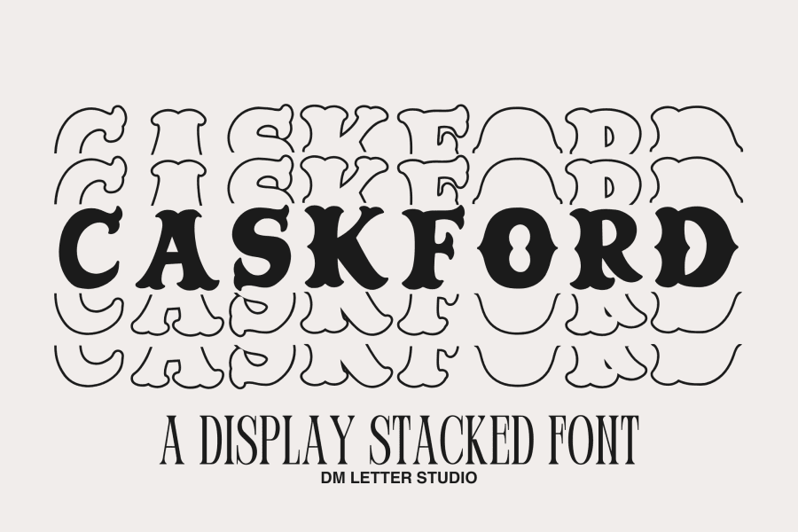 1 Free Stacked Display, Stacked Western Font · 1001 Fonts