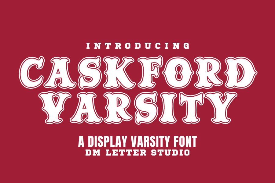 Caskford Varsity Font · 1001 Fonts