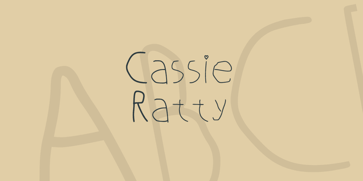 Cassie Ratty Font · 1001 Fonts