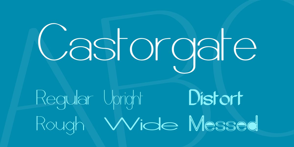Castorgate Font Family · 1001 Fonts