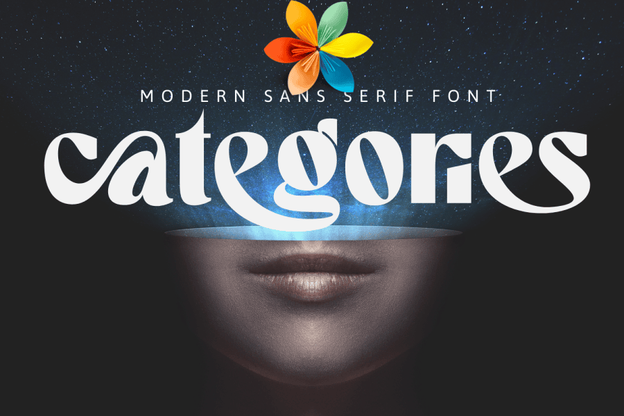 categories elegant demo Font · 1001 Fonts