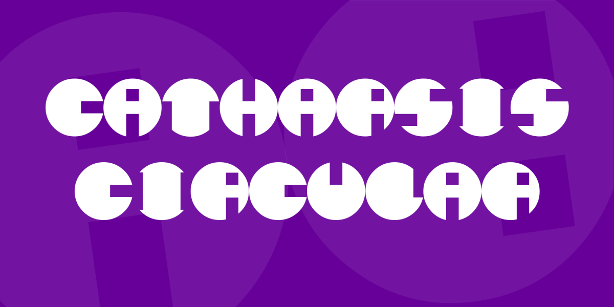 Catharsis Circular Font · 1001 Fonts